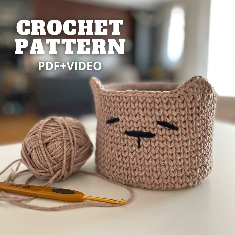 Crochet storage basket pattern – CrochetClubStore