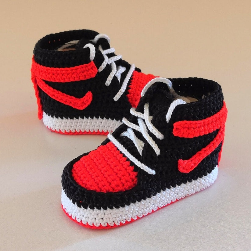 Nike-Inspired Crochet Baby Basketball Sneakers: Quick & Easy Pattern ...